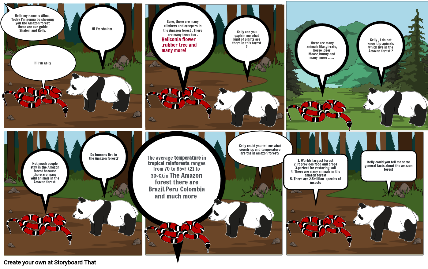 Amazon forest Storyboard por alina43685