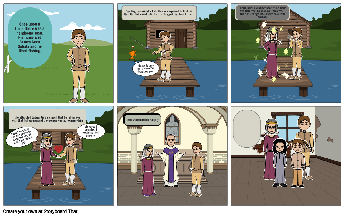 The Legend Of Lake Toba Storyboard By Allyson73674