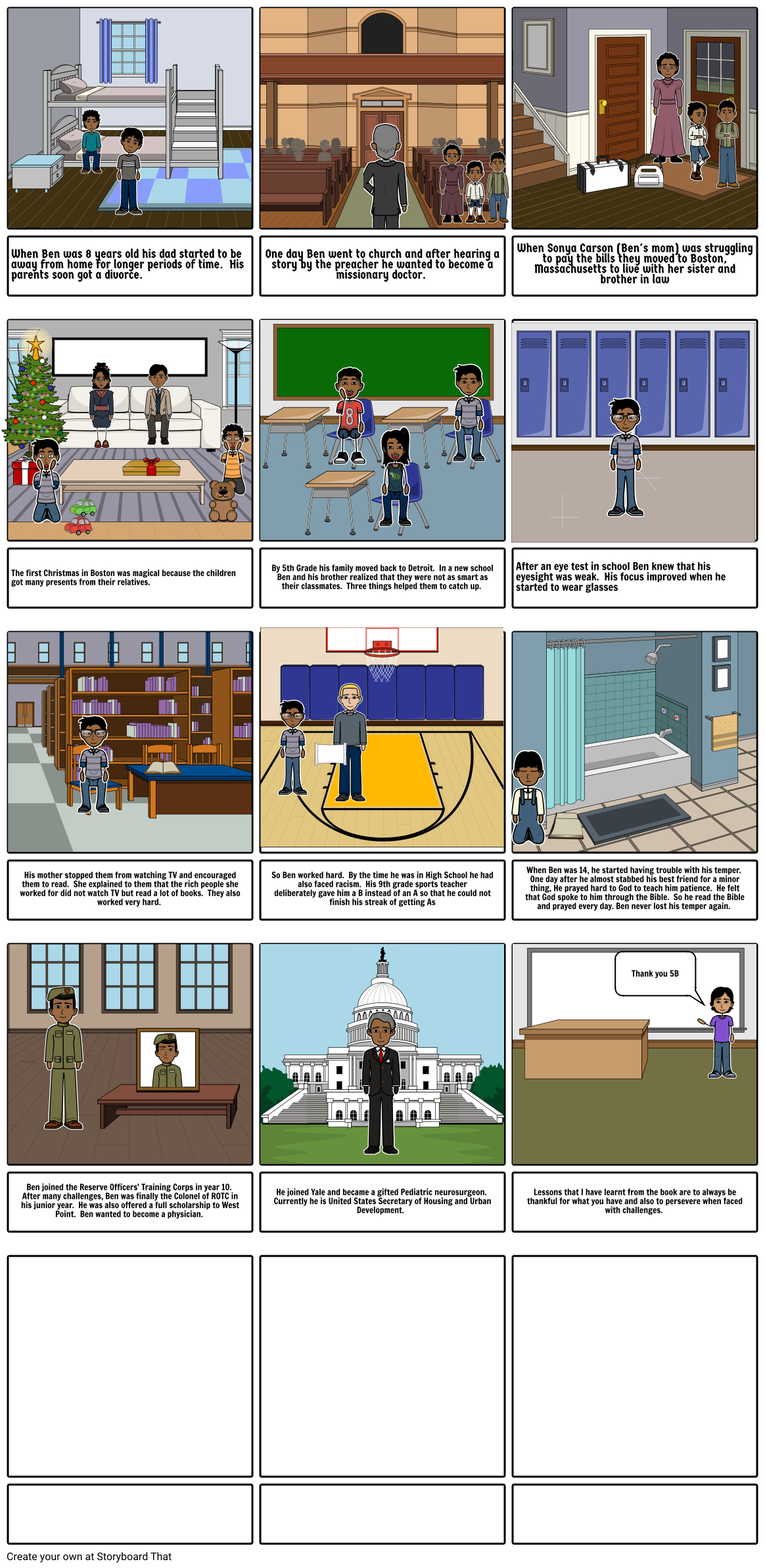 Ben Carson Storyboard por alymaz