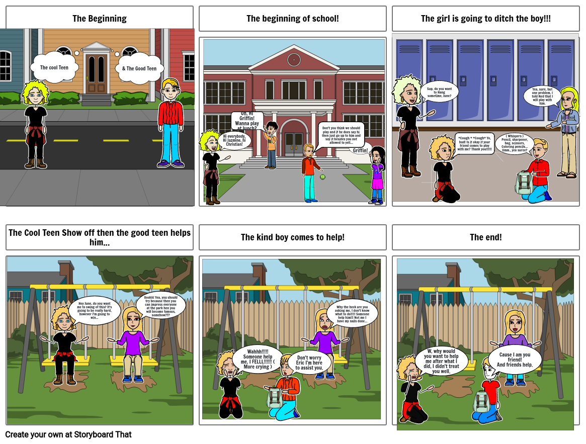 Good Friend VS Cool Friend Storyboard By Amala1234 good-friend-vs-cool-friend-storyboard-by-amala1234