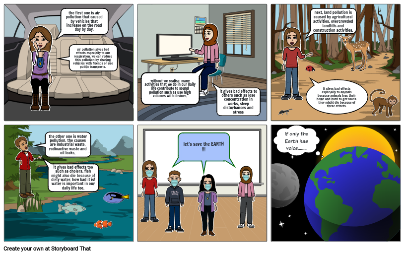 environmental awareness storyboard page 2 Storyboard