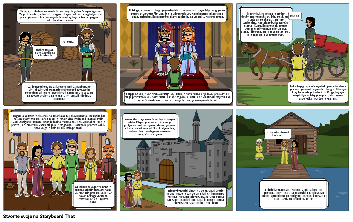 Sofoklo,Antigona Storyboard by ana15642