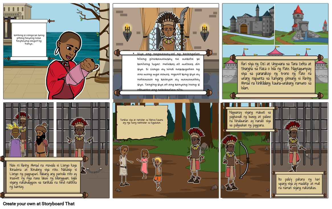 LIONGO Storyboard by anatchel