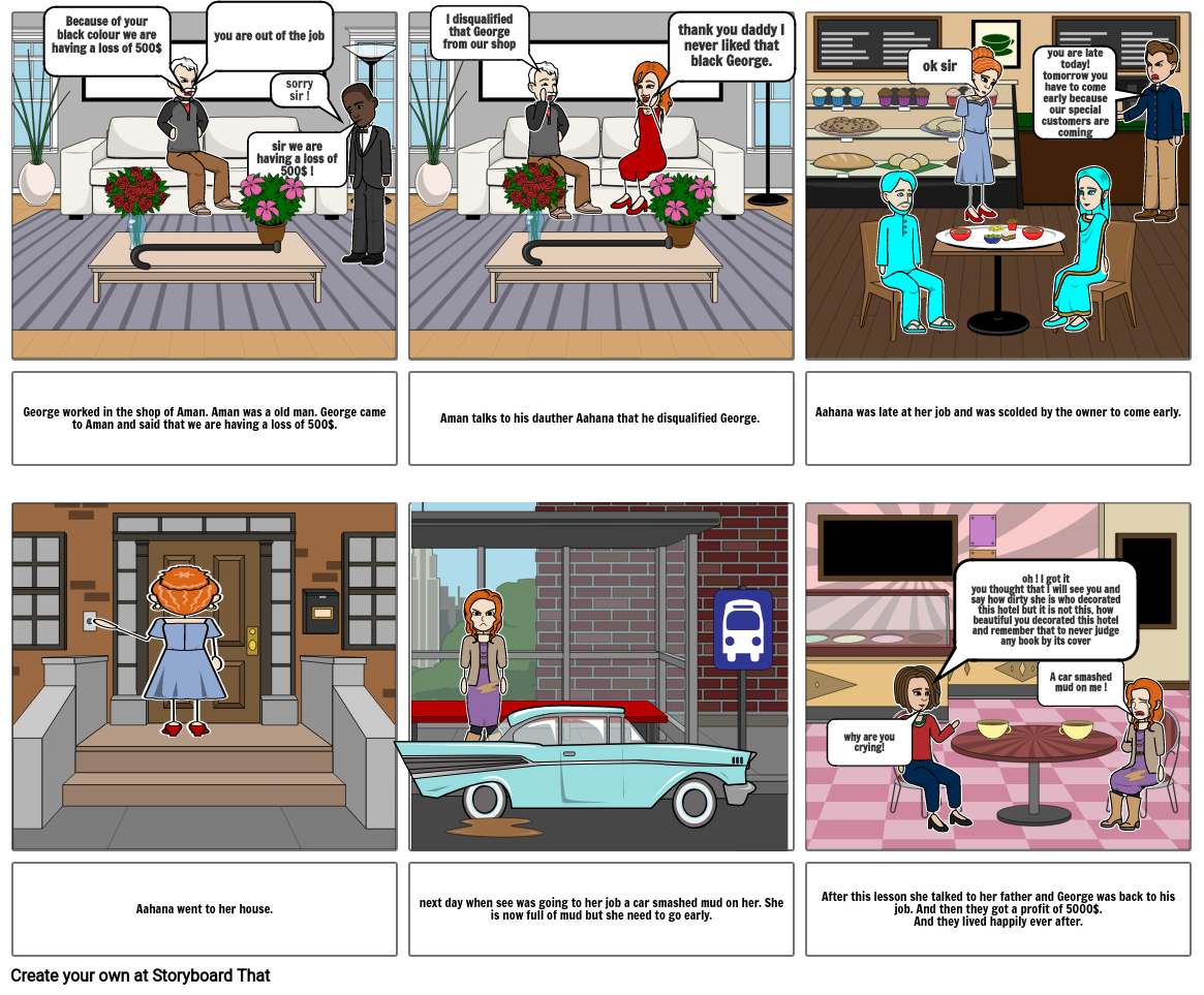 discrimination of colour Storyboard por angel47012