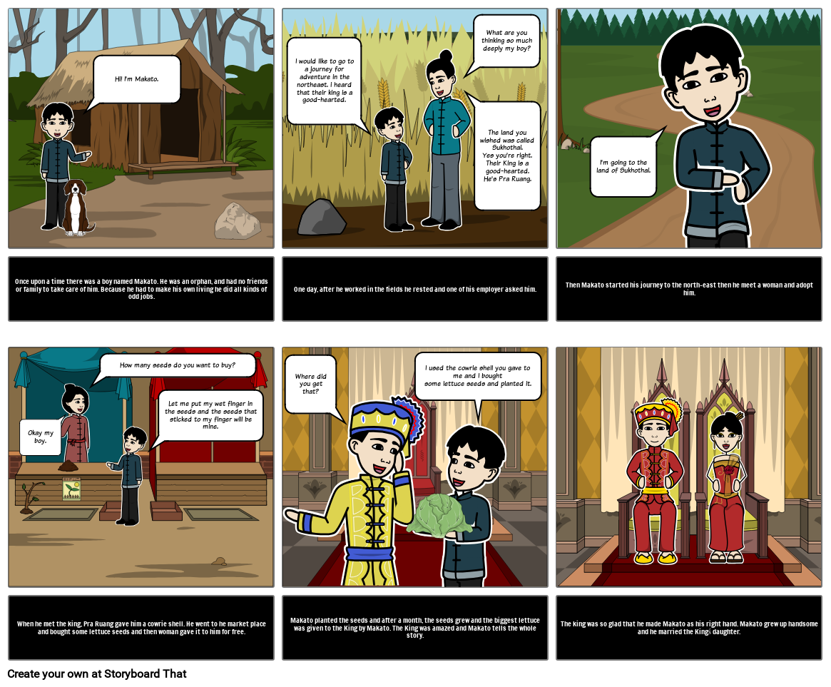 Makato and the Cowrie Shell Storyboard by angela_baclayon