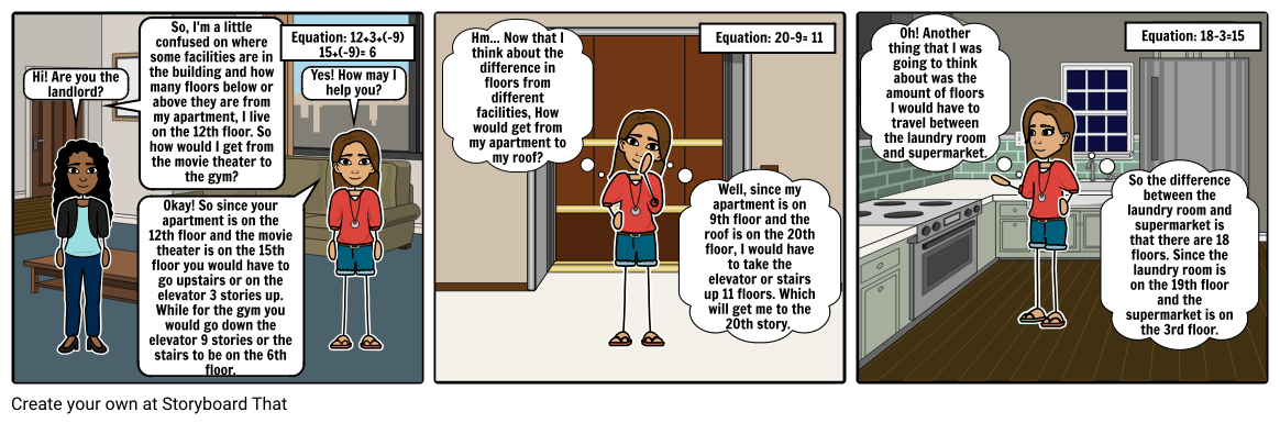 Math Project- 4,5,6 Storyboard by angelax