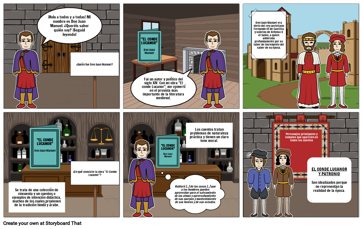 El Conde Lucanor Storyboard par anitamari