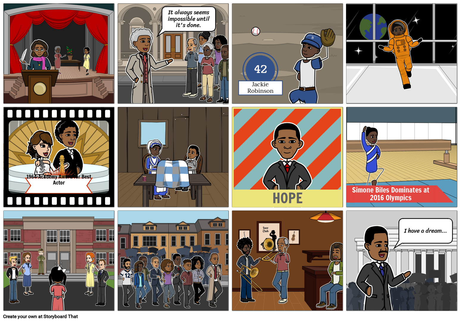 Celebrate Black History Month Quilt Storyboard celebrate-black-history-month-quilt-storyboard