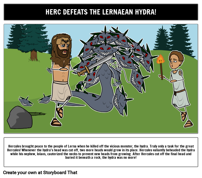 Herakles Lernaean Hydra Историята на anna-warfield