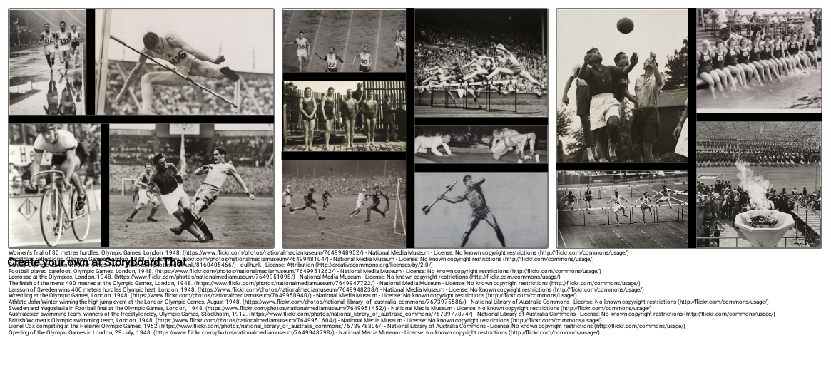 Historical Olympics Storyboard av anna-warfield