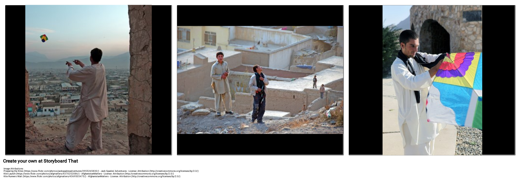 Kite Running in Afghanistan Storyboard by anna-warfield