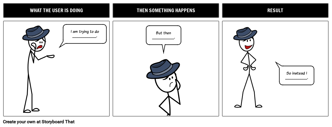 This Then That Result Template Storyboard por anna-warfield