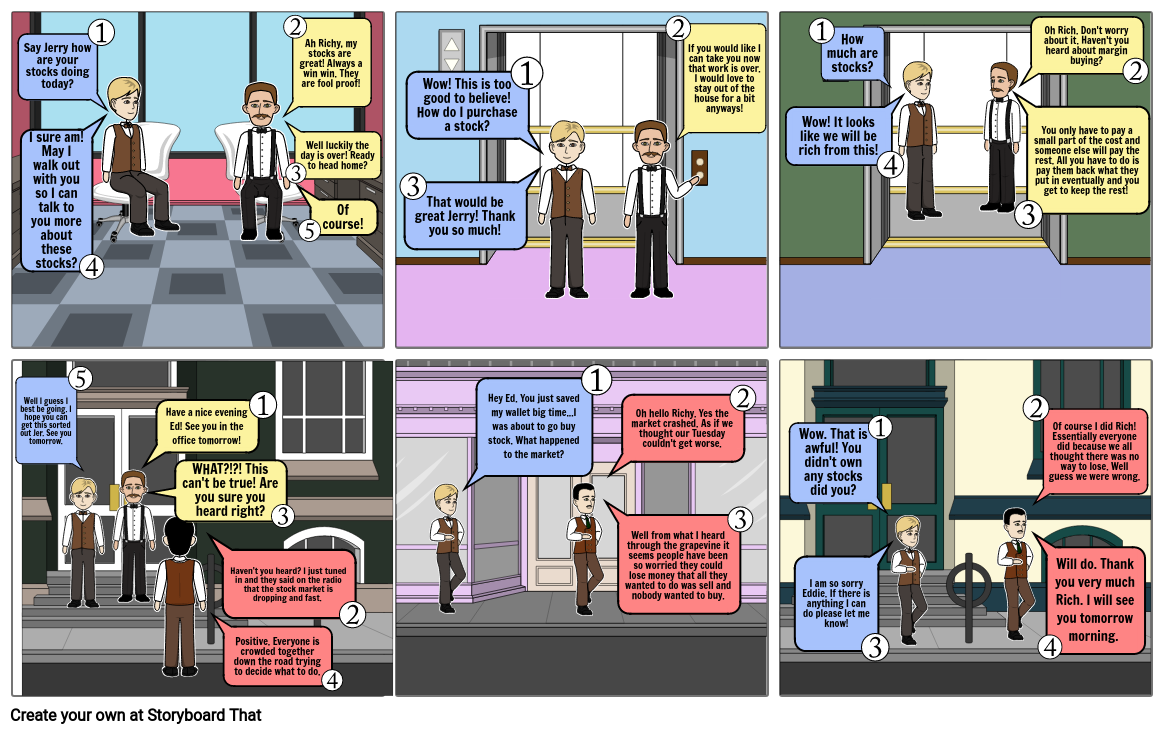 Great Depression Storyboard by annabelleke