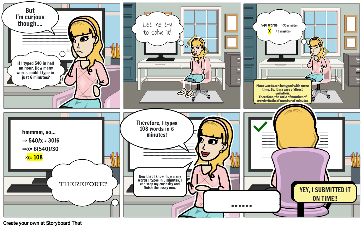 INVERSE VARIATION Storyboard By Anne26280