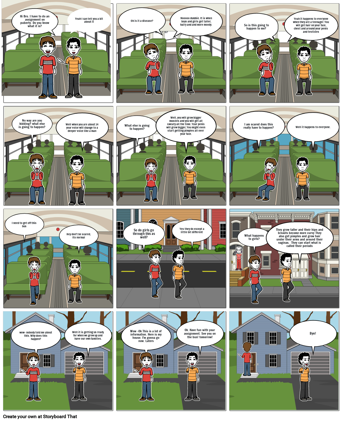 Puberty Storyboard by anne7052
