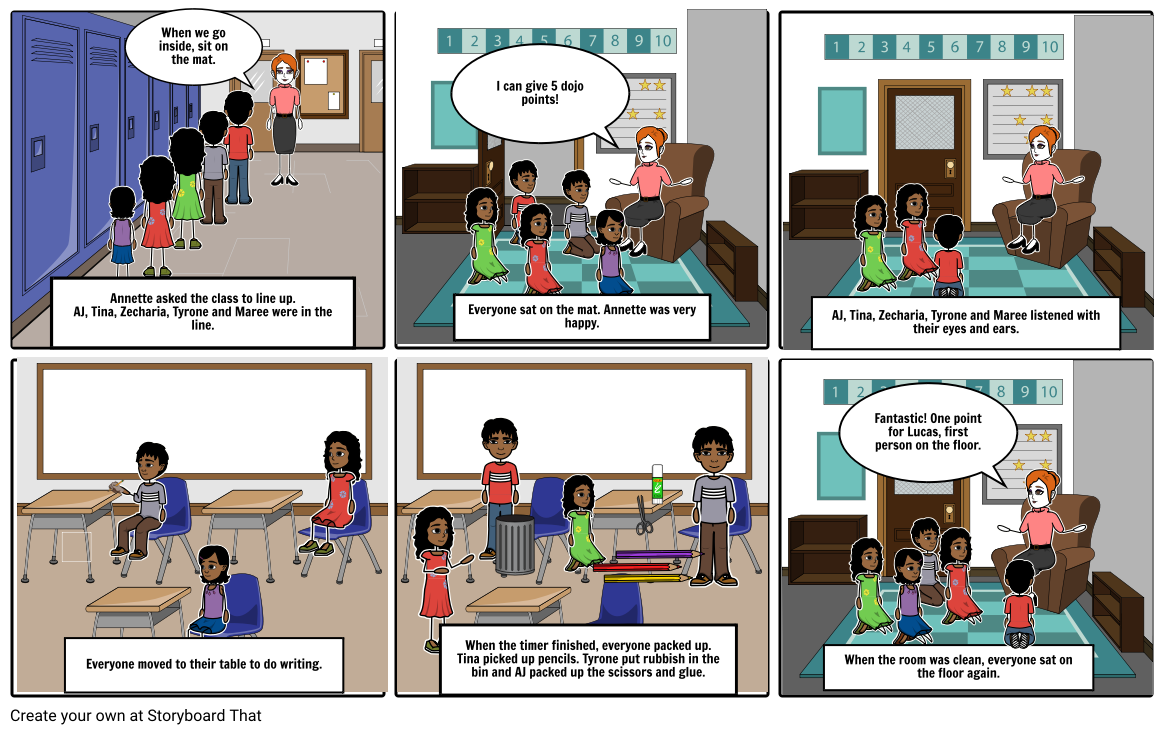 Classroom Storyboard By Annette