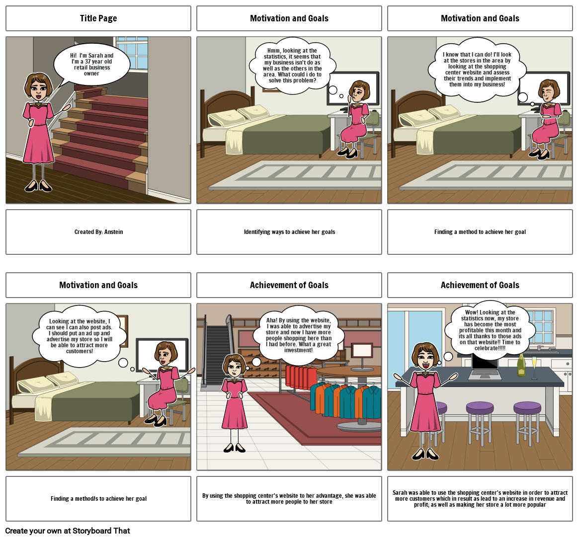 Retail Business Owner Storyboard por anstein