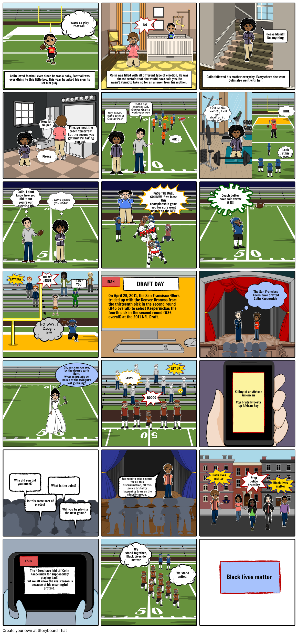 Football Storyboard by anthonyraei