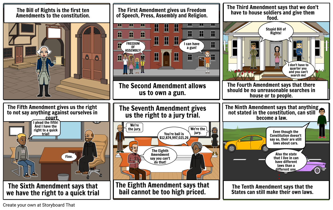 The Bill of Rights by Anthony Waszak Storyboard