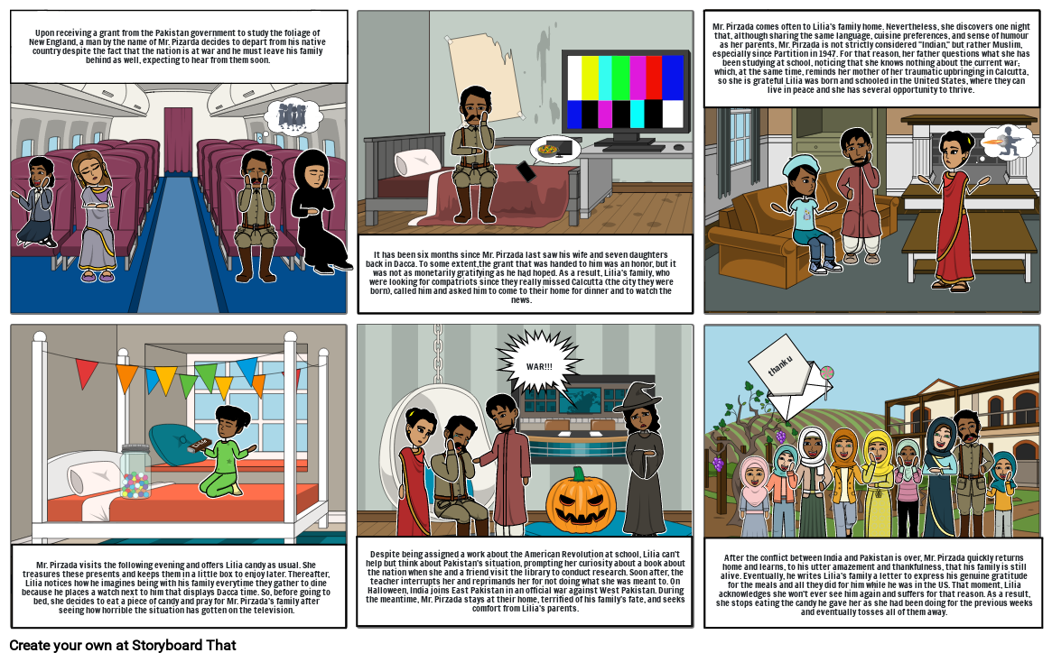 Pirzada Came to Dine Storyboard por apsimmons