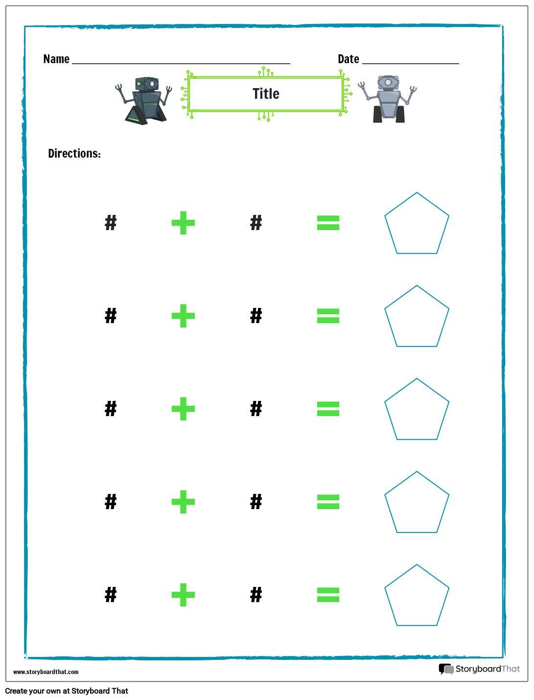 إضافة الروبوت Storyboard By Ar Examples
