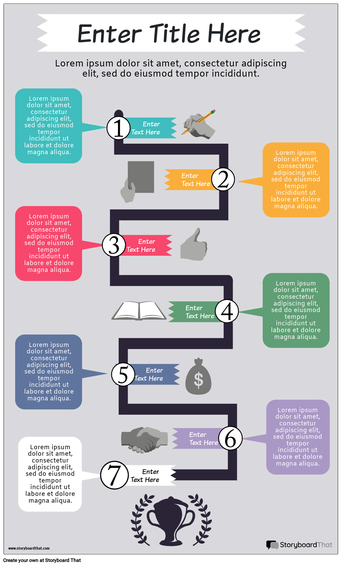 مخطط انسيابي Infographic 3 القصة المصورة من قبل Ar Examples