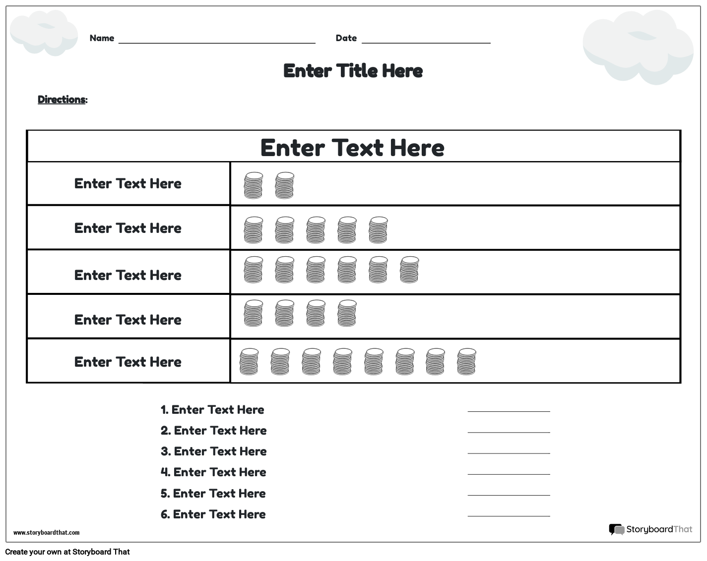 Pictograph Landscape BW 1 Storyboard par ar-examples
