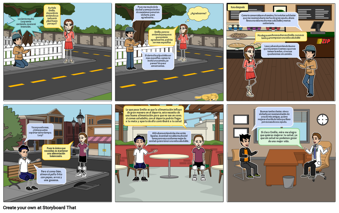 Vida Saludable Storyboard By Aracely63102