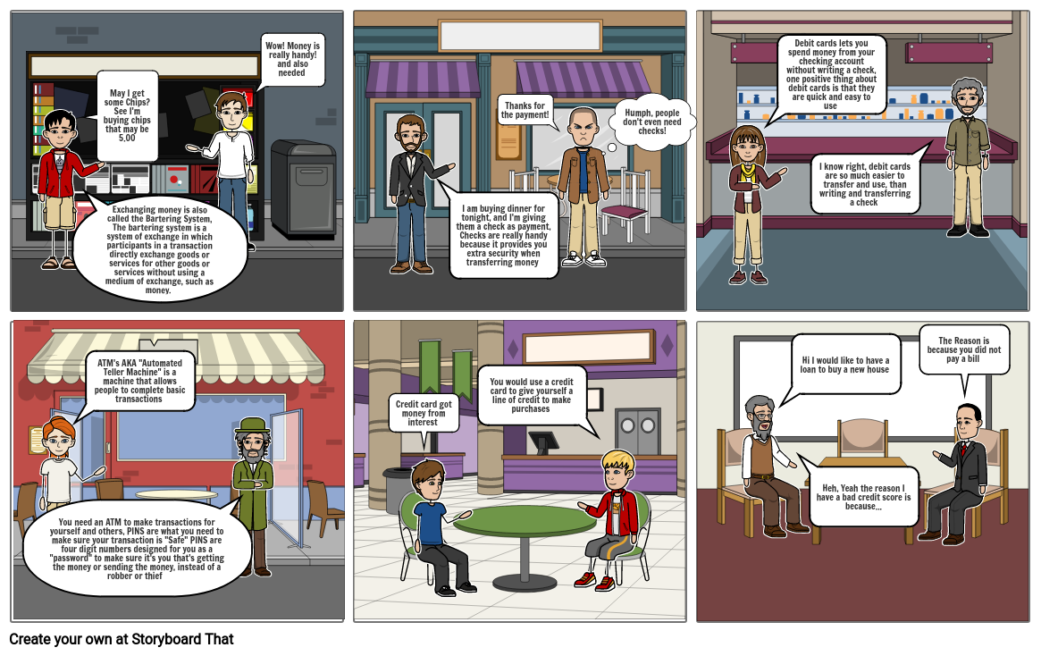Means of Exchange Storyboard por as30447