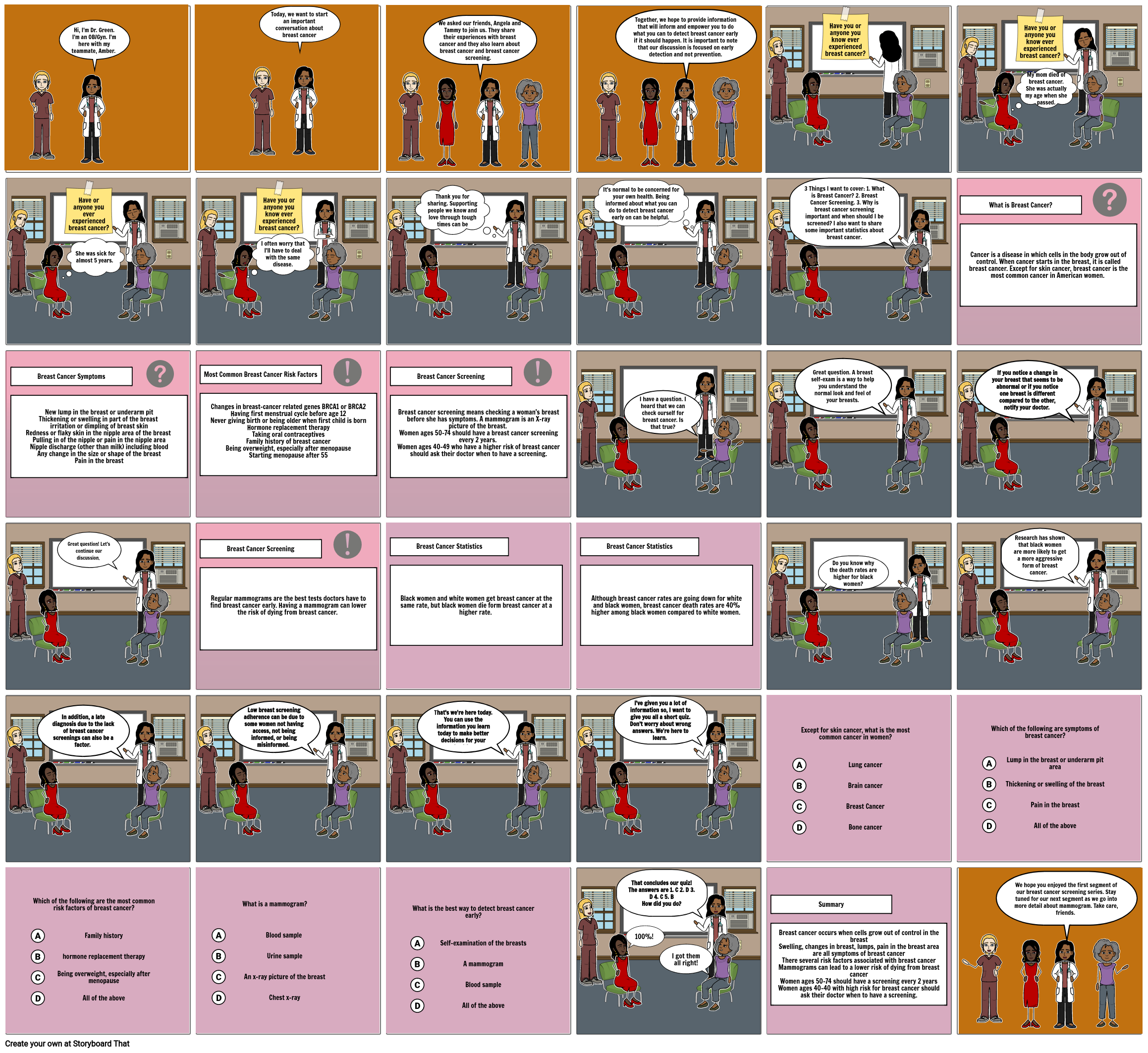 Health Campaign Story Board Storyboard por asiler13