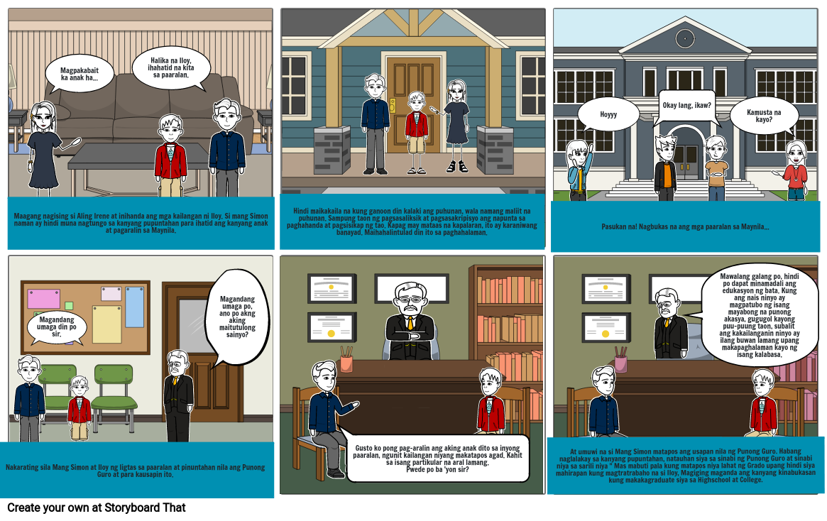 Akasya o Kalabasa Storyboard by asuka