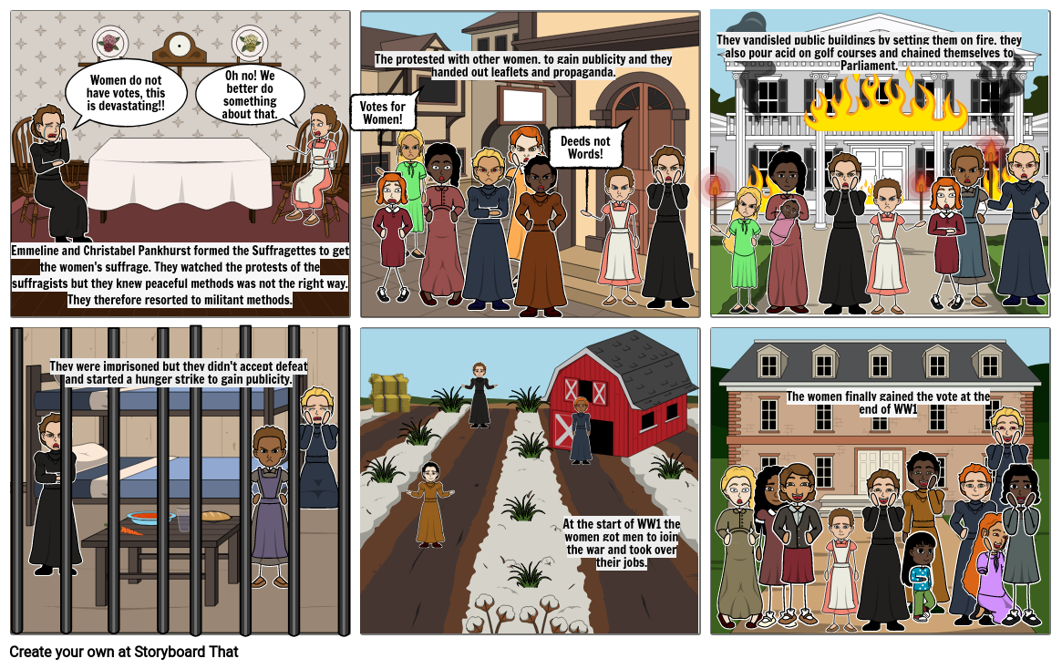 Suffragettes Storyboard By Atohill
