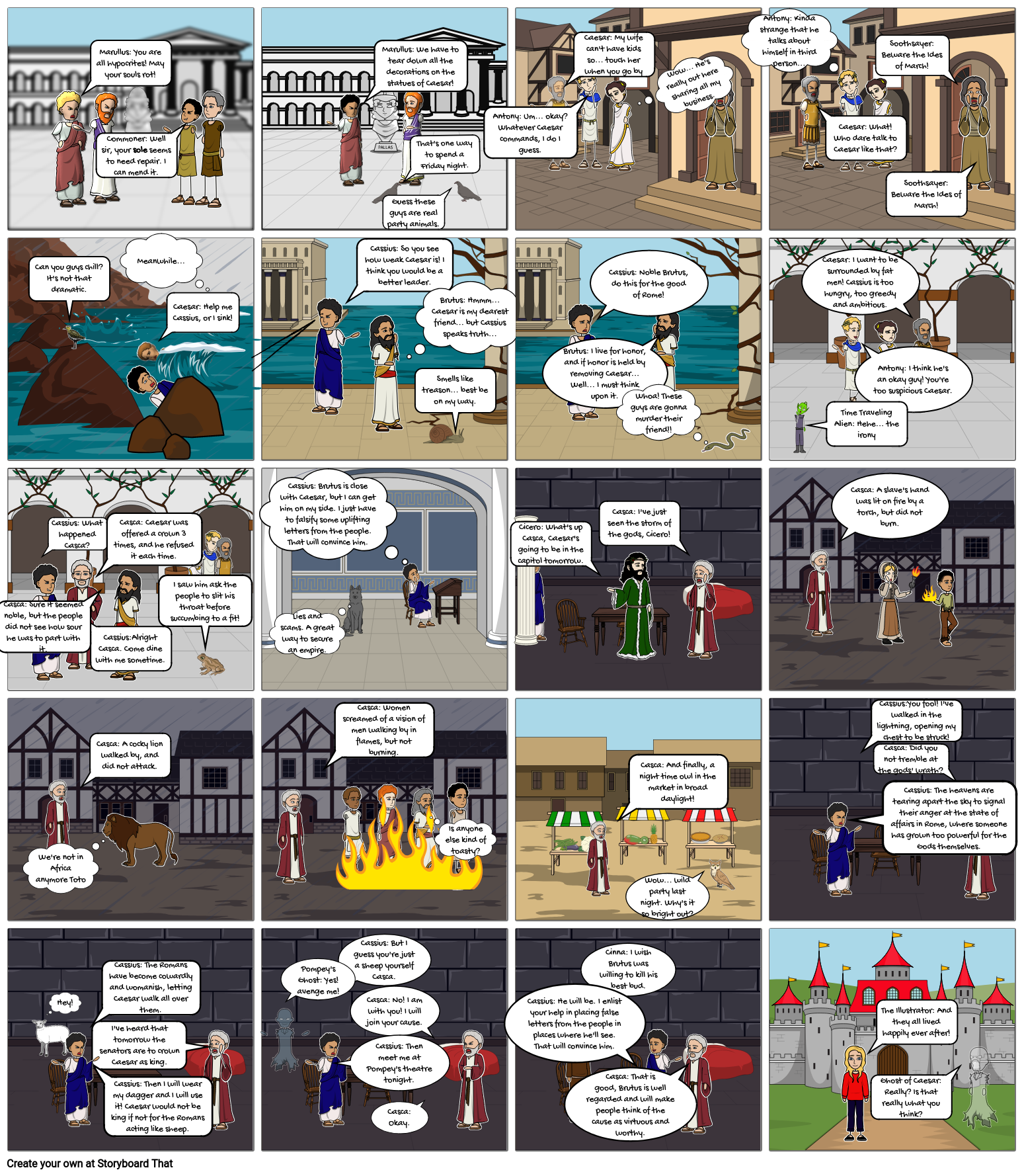 Ceaser act 1 Storyboard por augqui