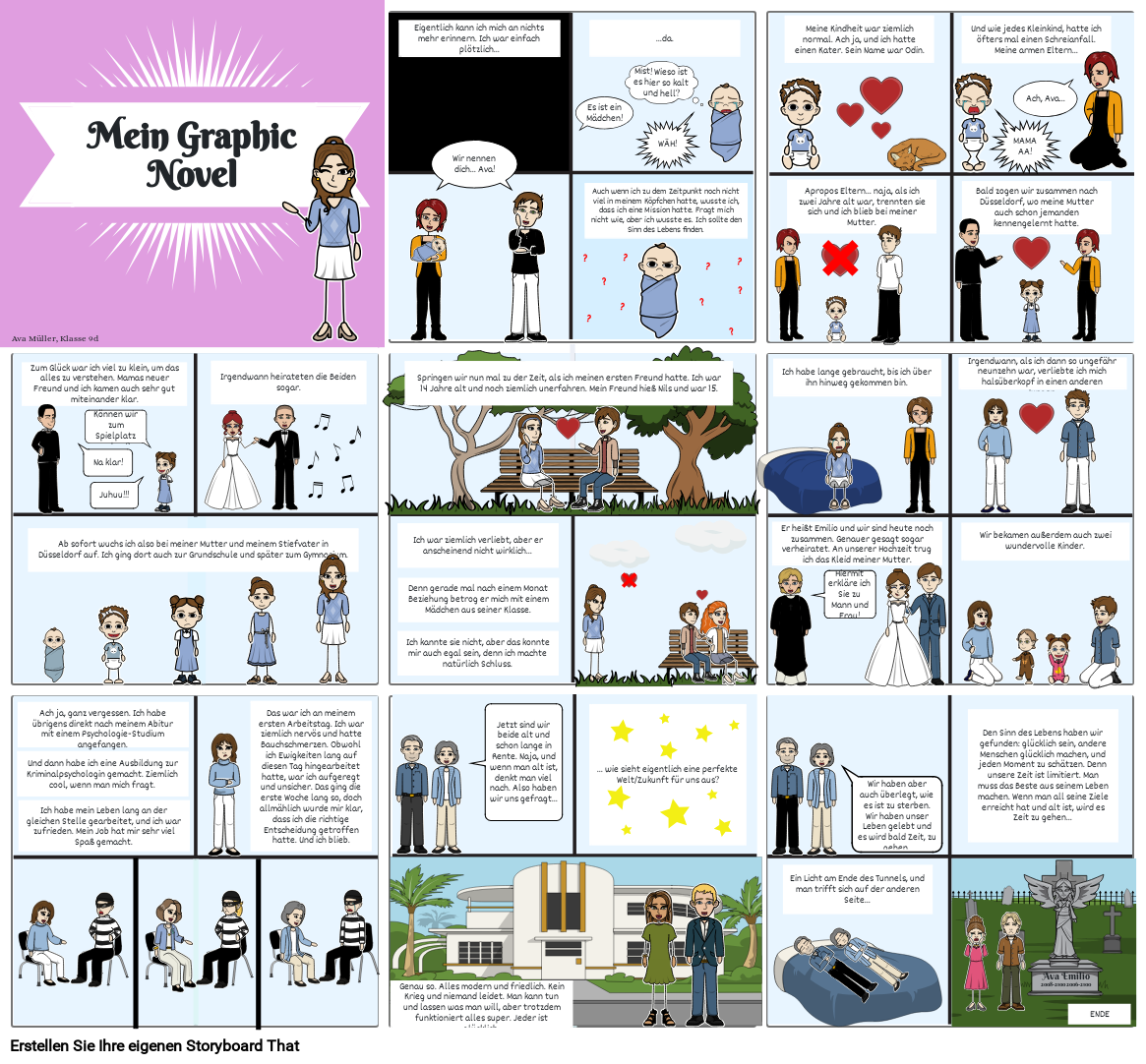 Graphic Novel Storyboard por ava_mllr