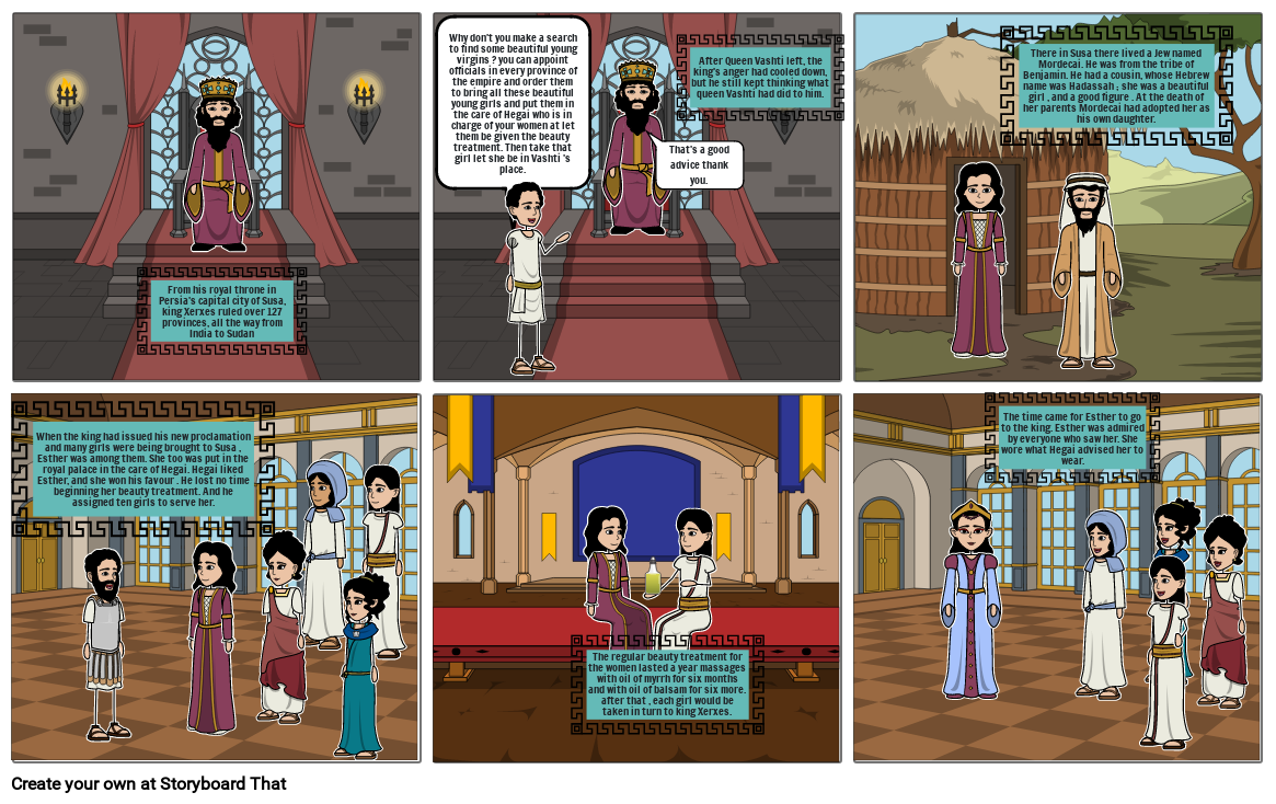 Esther comic strip-1 Storyboard by avan_123