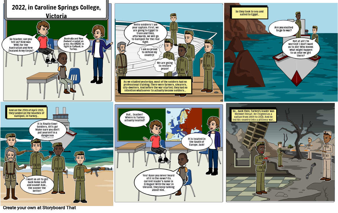 So teacher, can you tell us? How was WW1 for the Au...