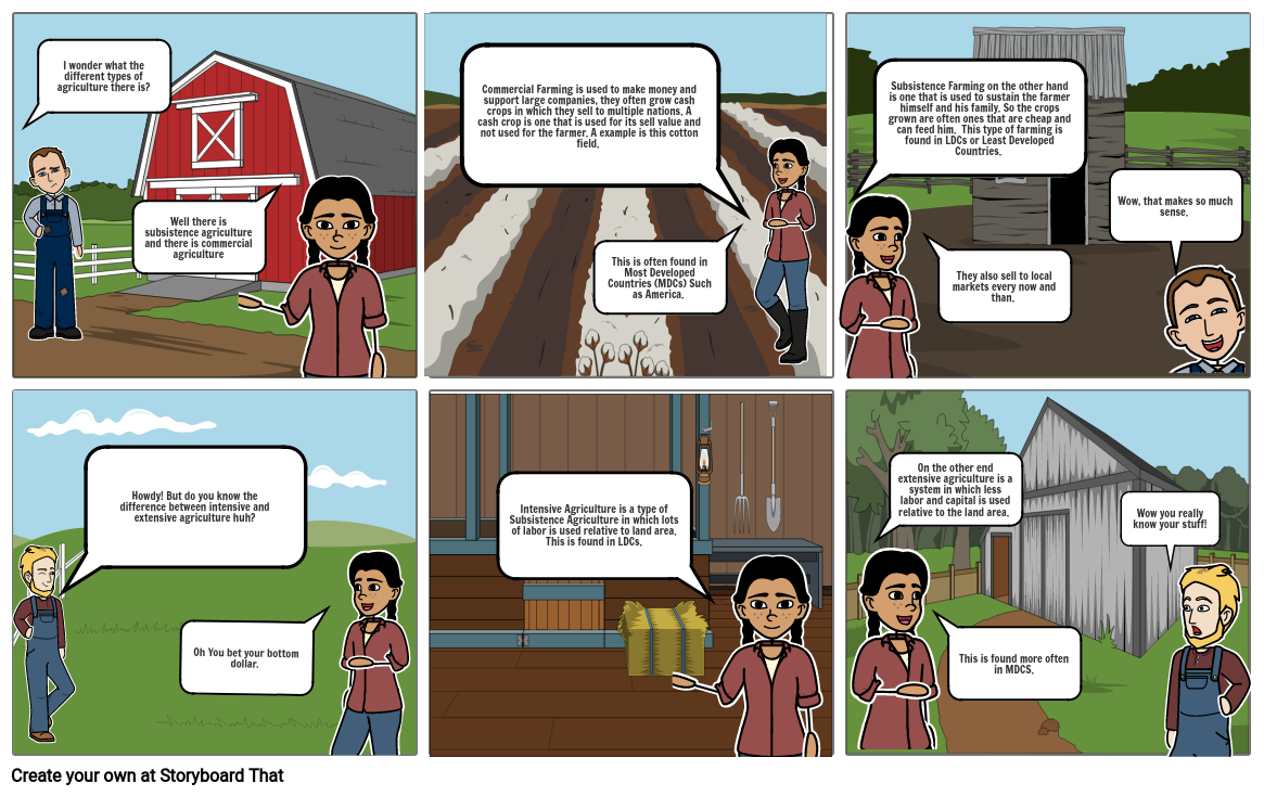 Agriculture Children's Book-Major Grade 1 Storyboard