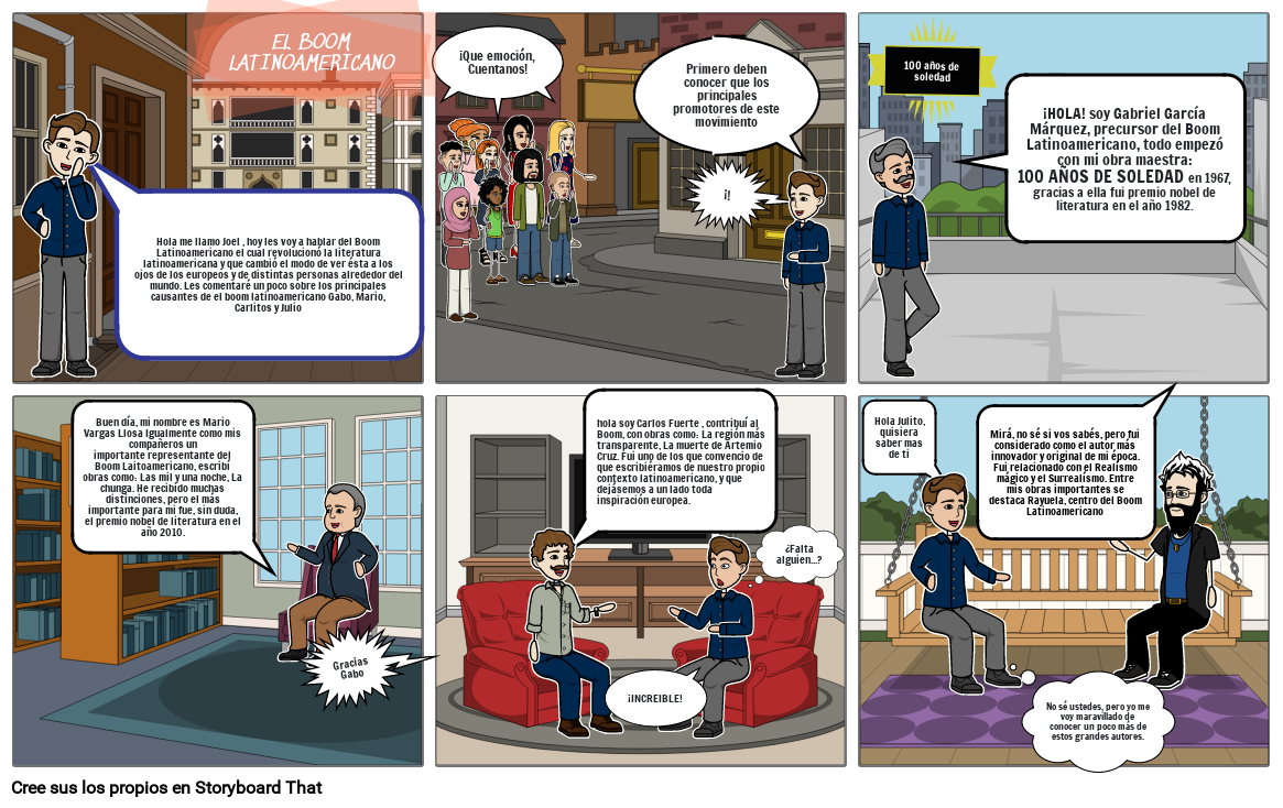EL BOOM LATINOAMERICANO Storyboard by b03b7c1c