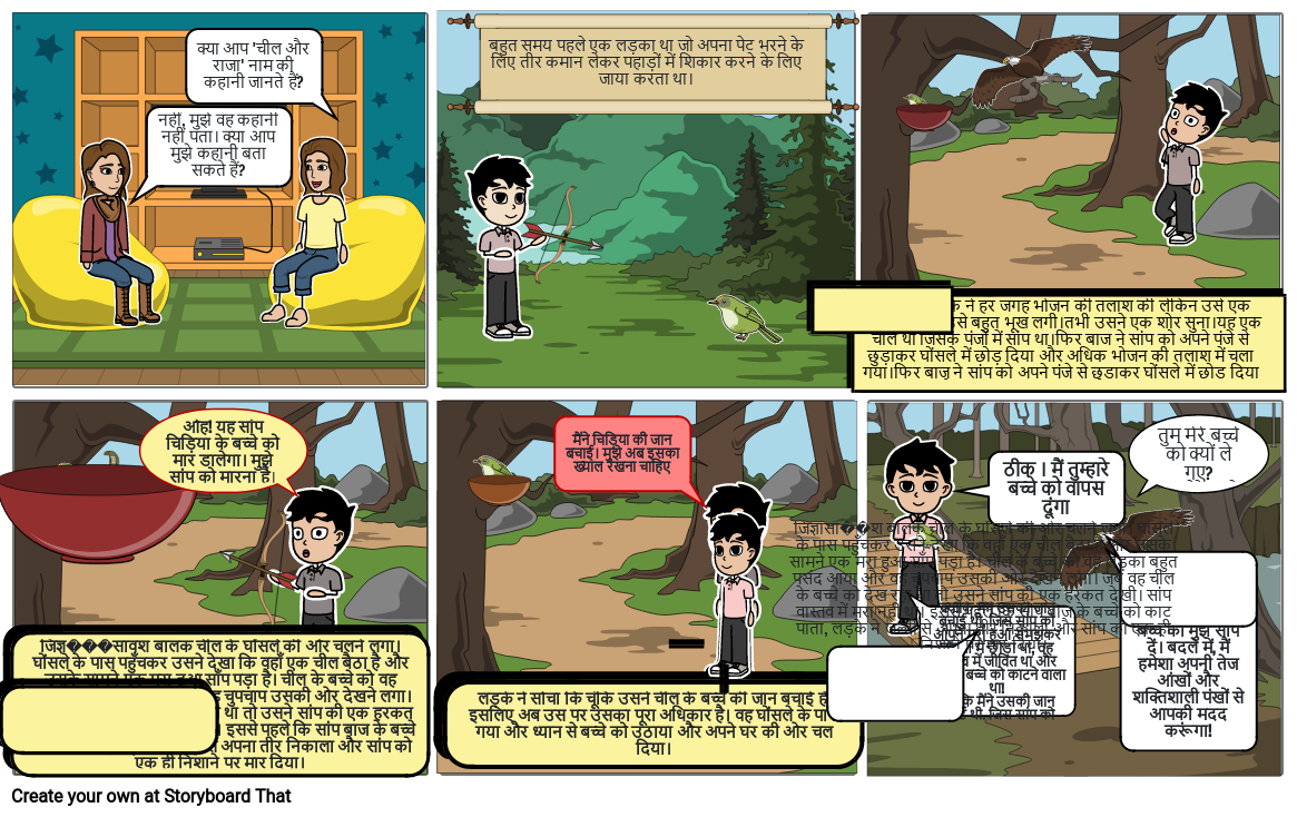 Hindi Comic making Storyboard by b0b668db