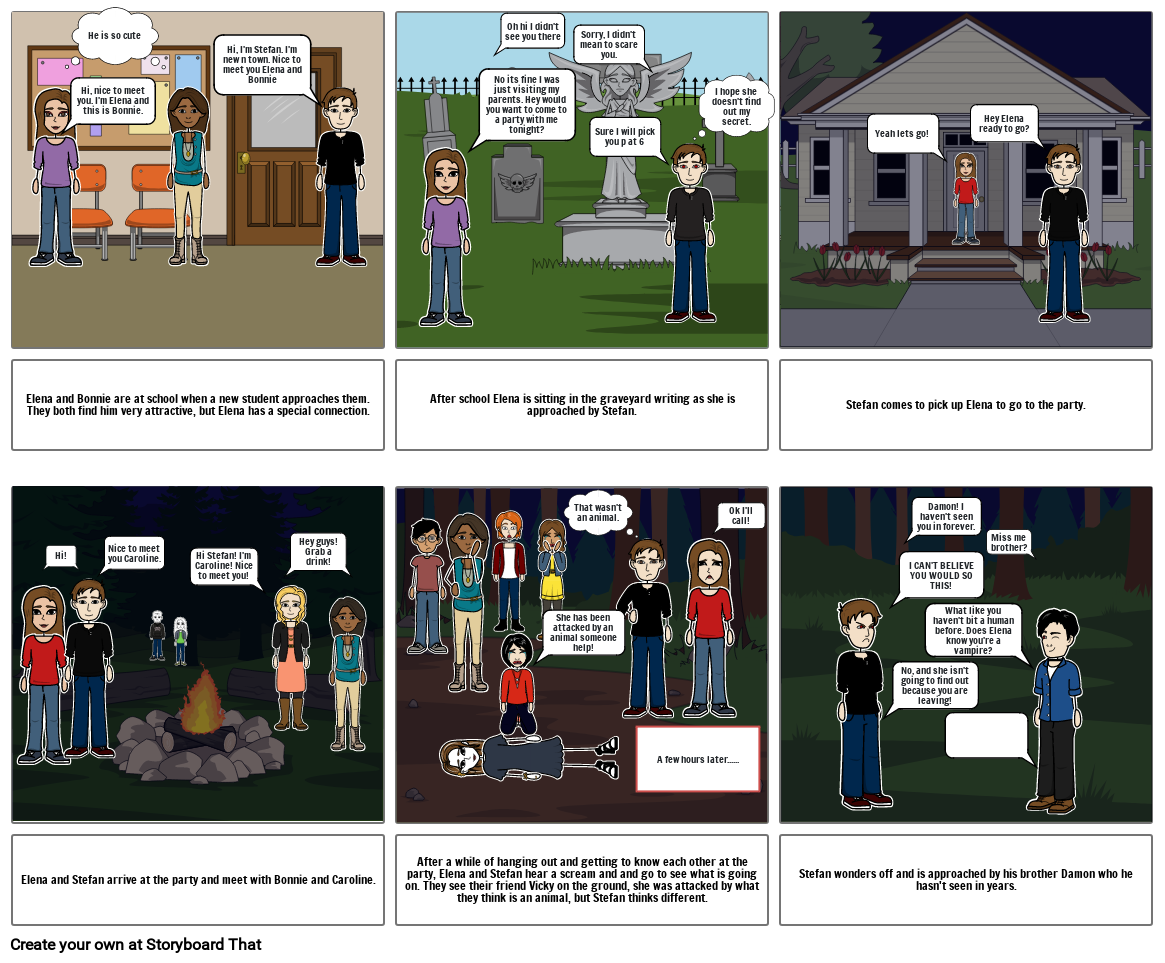 Vampire Diaries Scene Storyboard par b1507b90