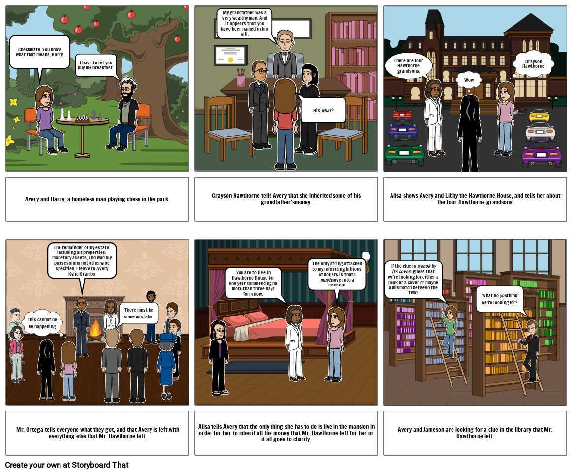 The Inheritance Games Storyboard por b1b683cf