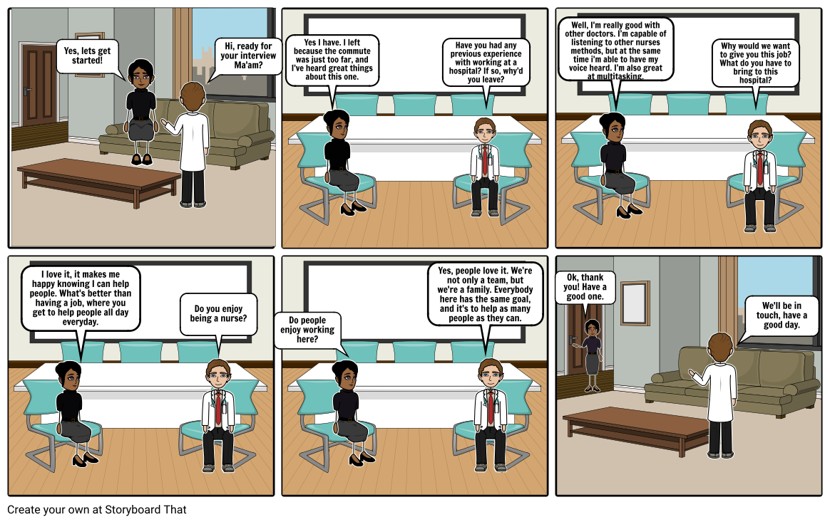 BOM Storyboard Interview Storyboard by b1cc991337130