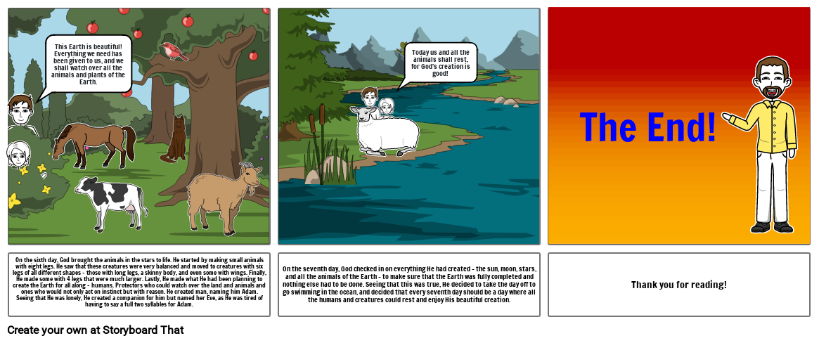 Religion Creation Story Comic 2 Storyboard por b242bf64