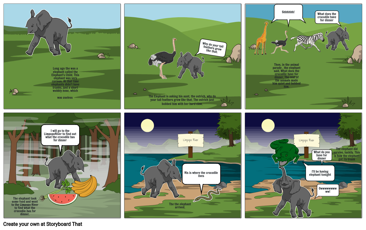 Elephant Storyboard by b2a5ca48