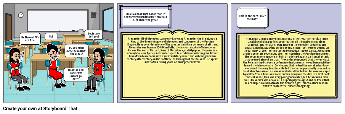 Alexander the great part 1 Storyboard by b2a6e05a