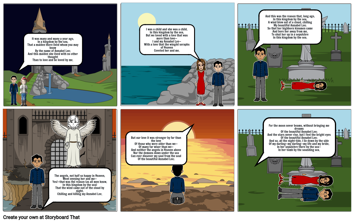 Annabel Lee Storyboard por b2c0ea19
