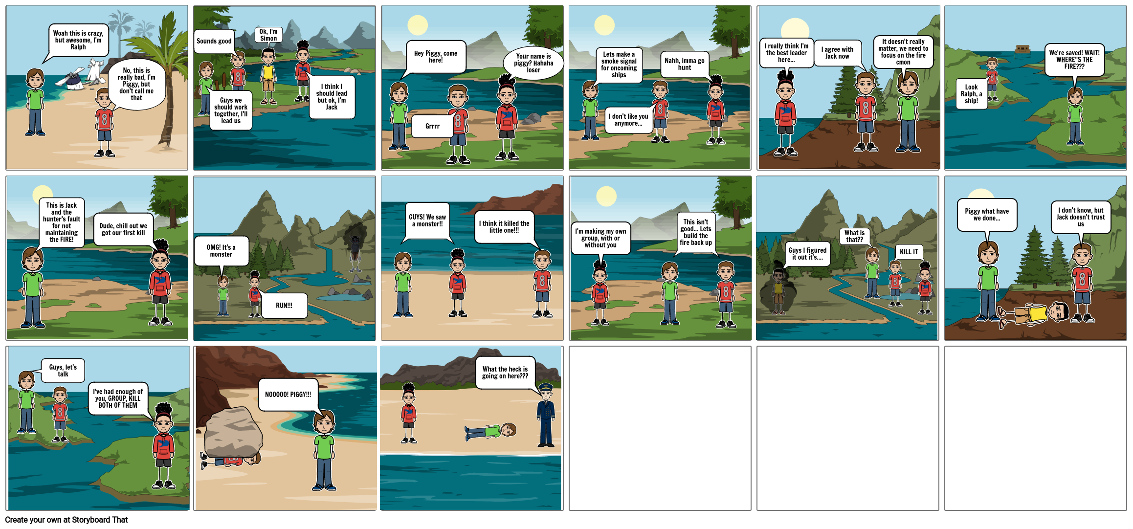 LOTF Project Storyboard par b2c3e7ea