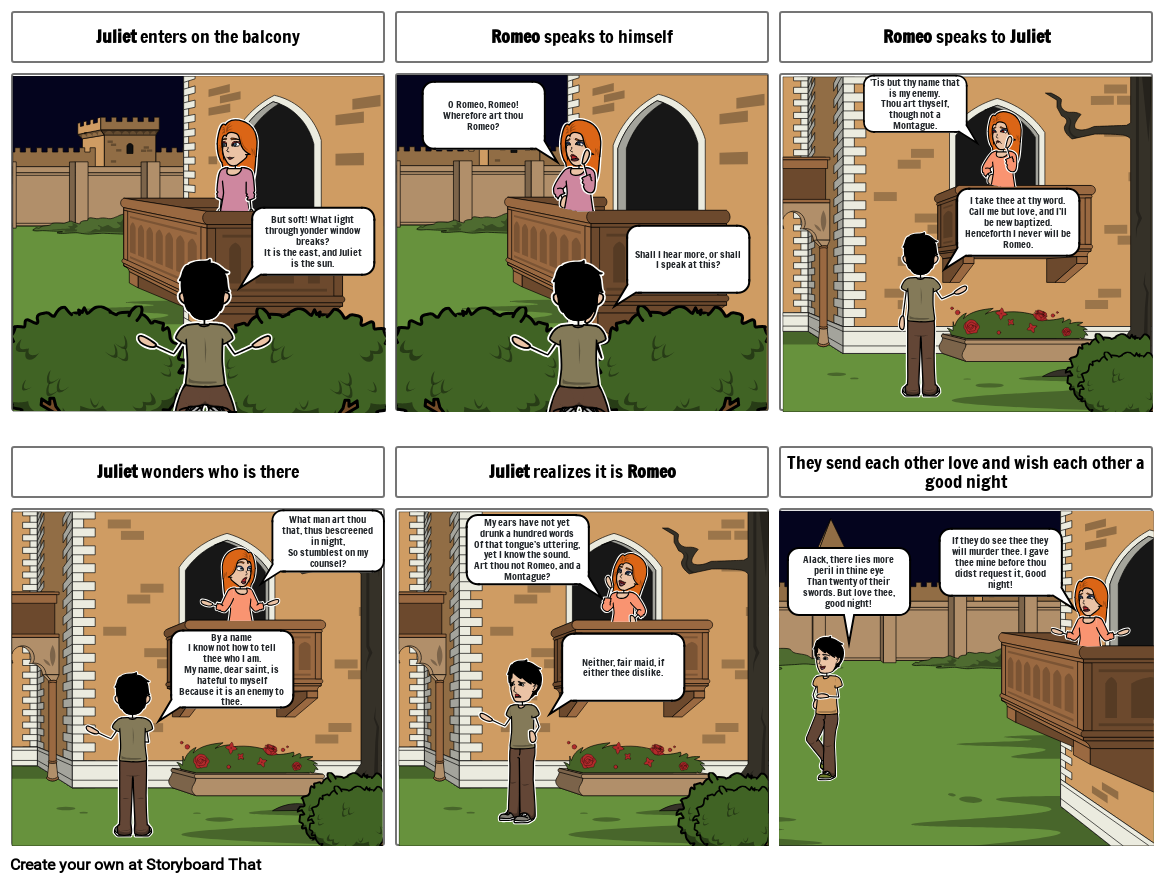 Romeo and juliet Storyboard par b2f2773e