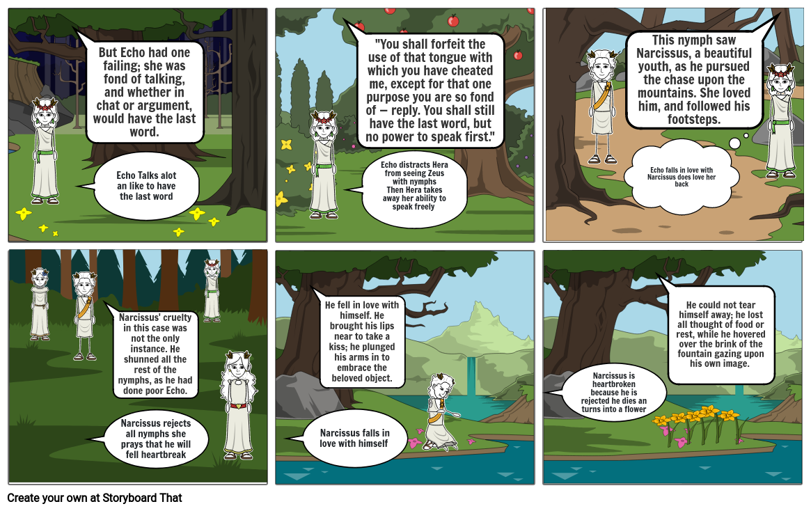Echo and Narcissus Brandon Voltz Storyboard par b2f2ff09