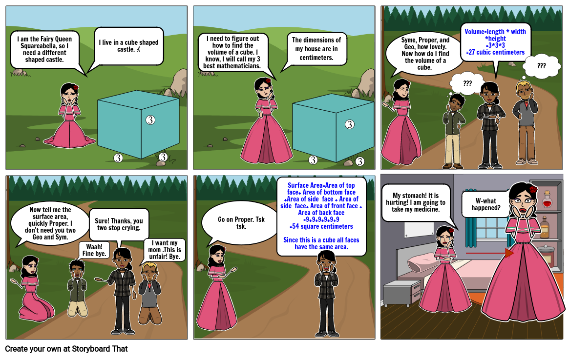 3d shapes Storyboard por b30dddcc